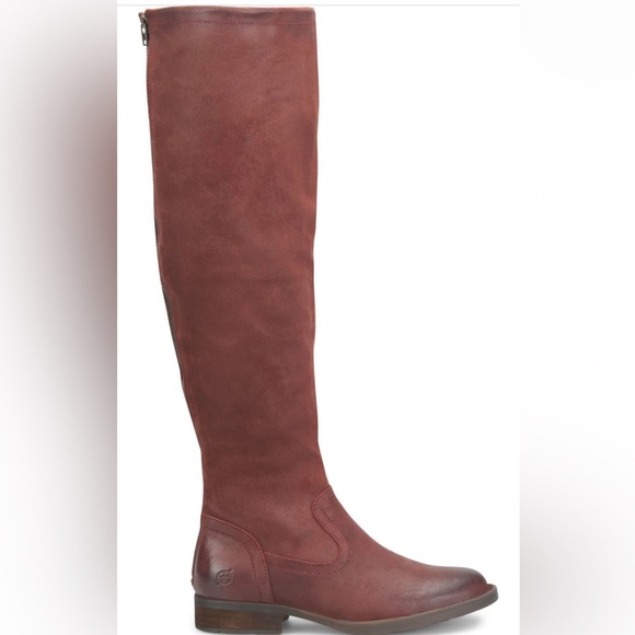 Born | Shoes | New Born Borman Dark Red Brick Distressed Leather Knee ...